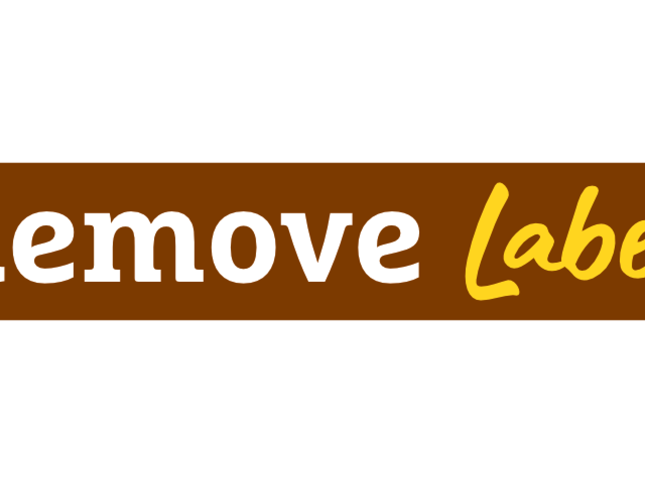 Remove label® Remove label®
